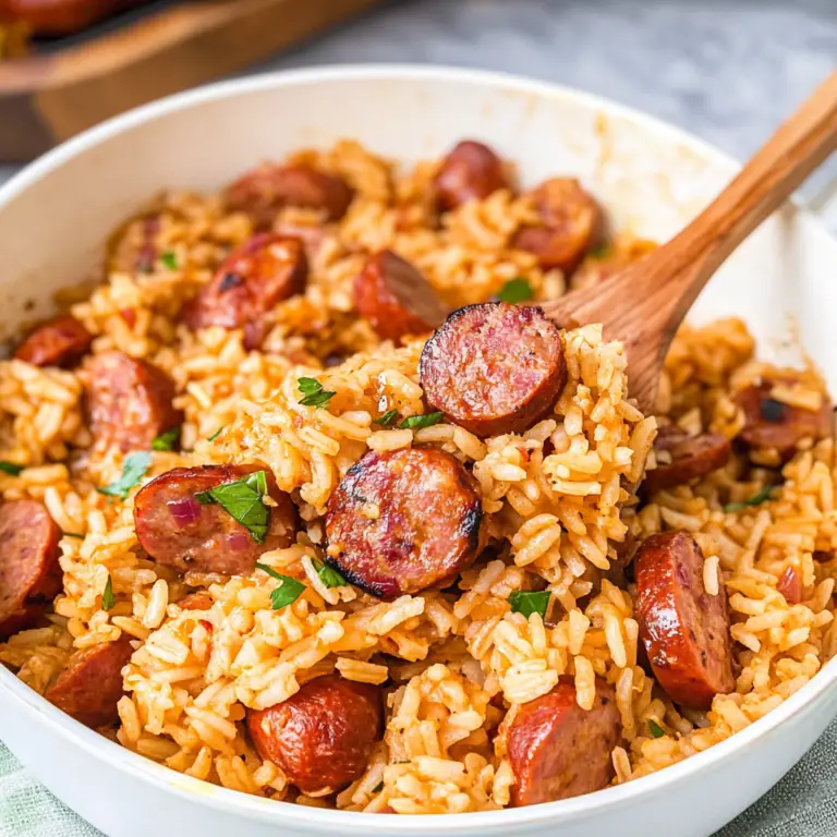 One Pot Smoked Sausage and Rice